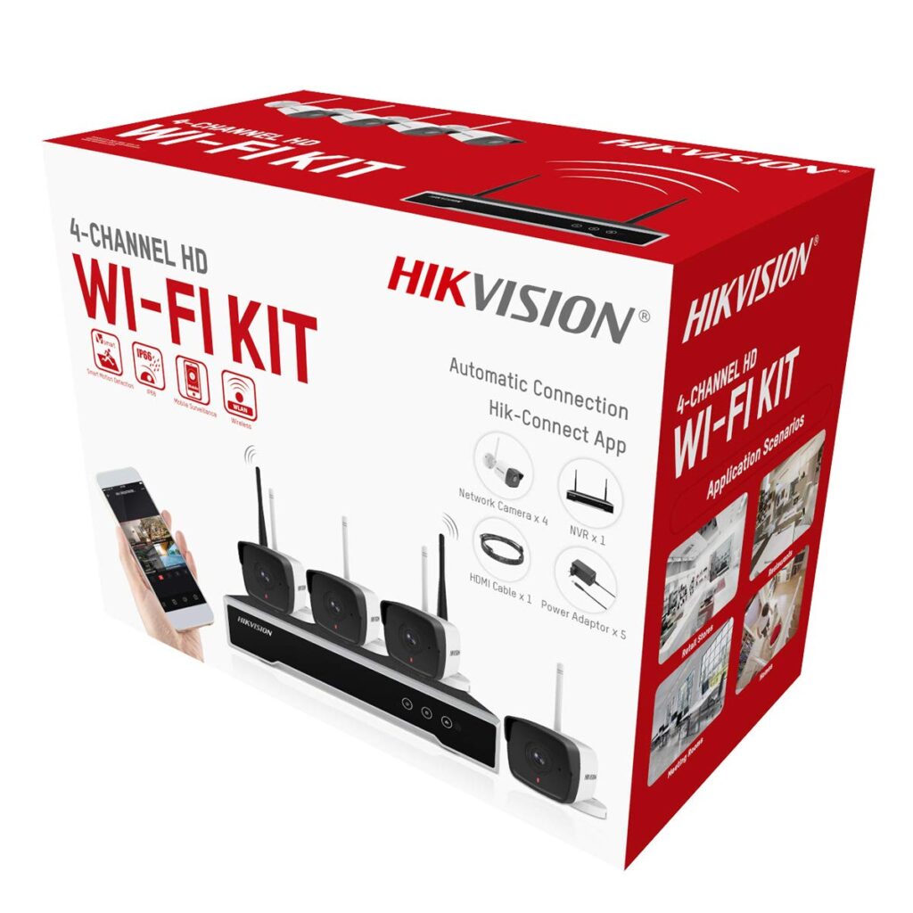 Hikvision Nk42w1h 1twd 4 Camera Wi Fi Nvr Kit