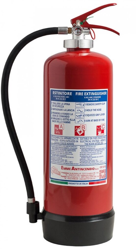 6 KG DRY POWDER FIRE EXTINGUISHER - Supreme Networks