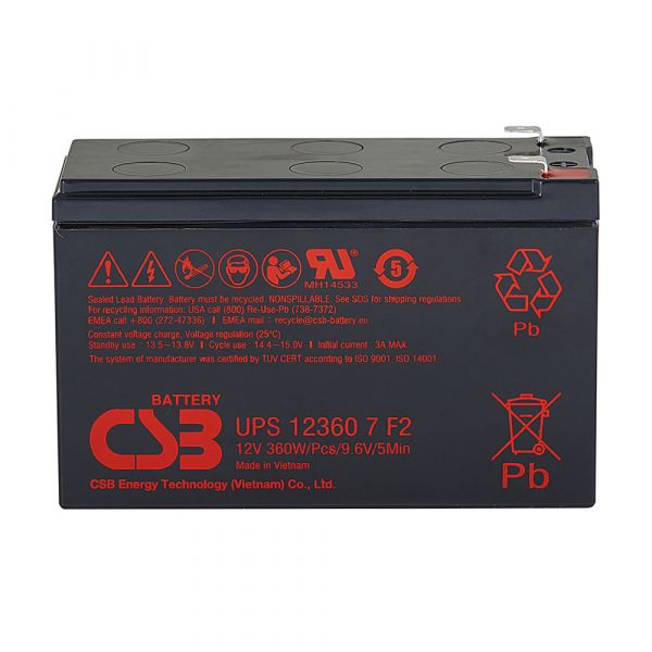 CSB Rechargeable UPS Battery 12V 7AH - Supreme Networks