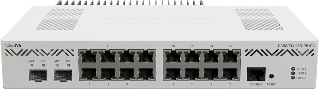 Mikrotik CCR2004-16G-2S+PC Ethernet Router - Supreme Networks