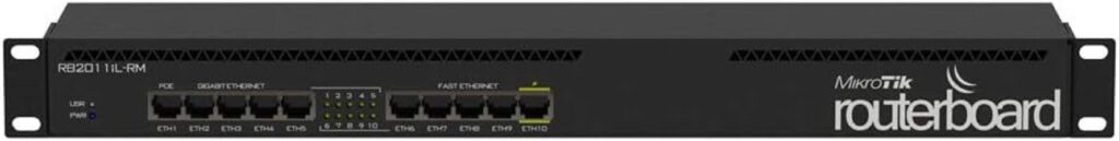Mikrotik RB2011IL-RM Ethernet LAN Black Wired Router - Supreme Networks