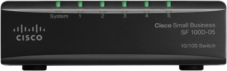 Cisco SF100D-05 5-Port Desktop 10/100 Switch - Supreme Networks