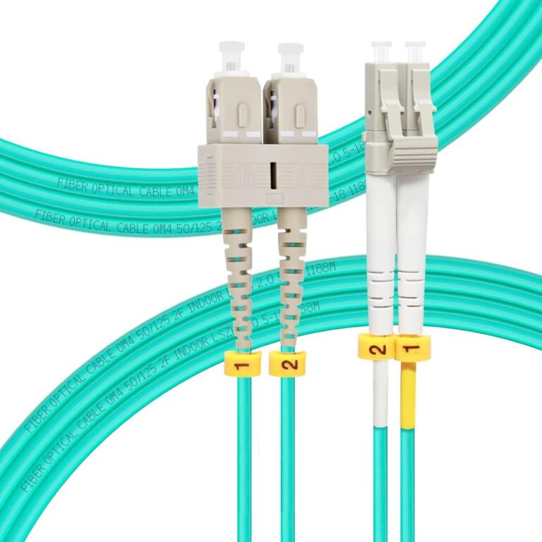 SC-LC 5M om 4 Fiber Optic patch cords duplex - Supreme Networks