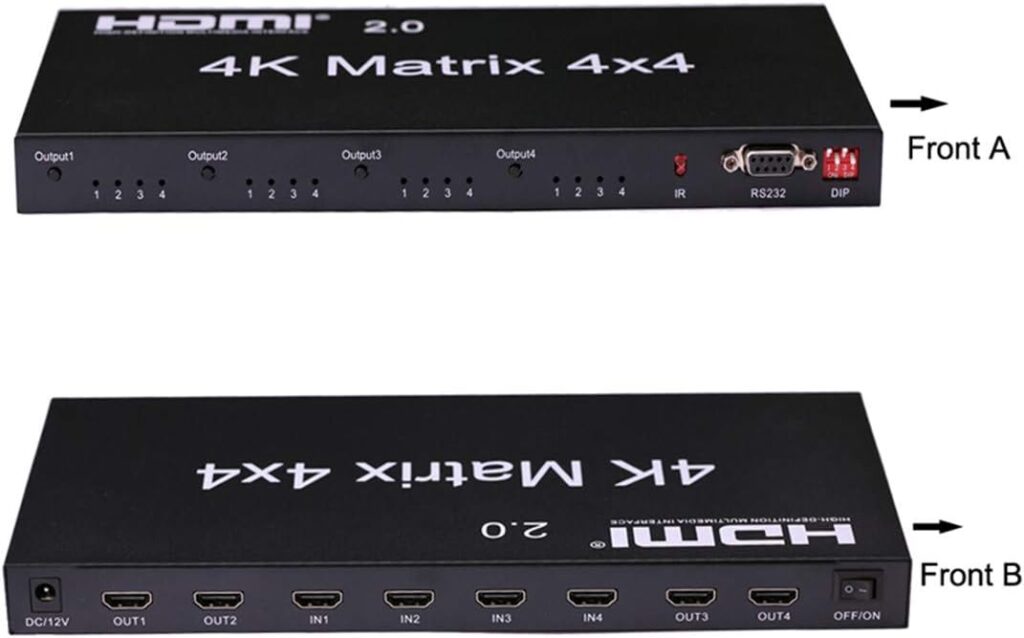 HDMI Matrix 4x4 4K 60Hz 1080p Switch Splitter - Supreme Networks