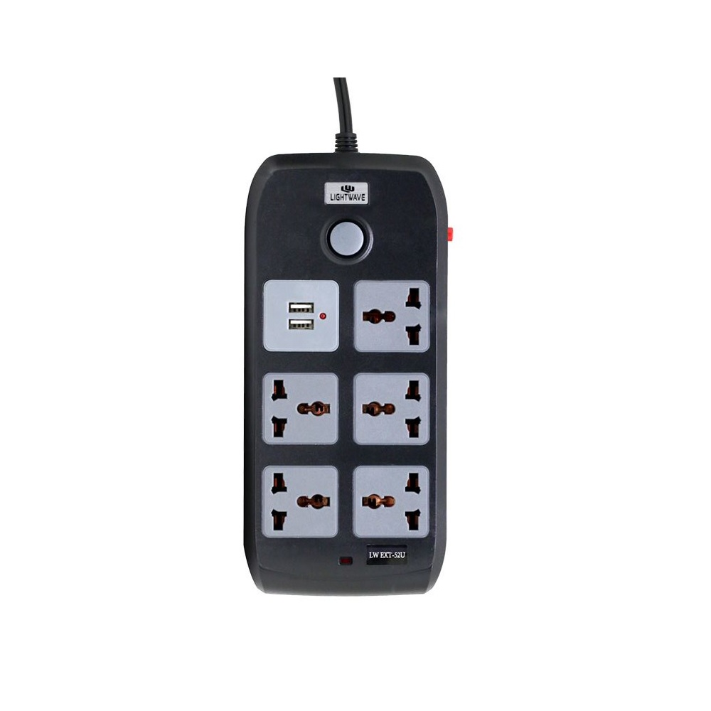 Lightwave EXT 52U 5 Ports Power Extension - Supreme Networks